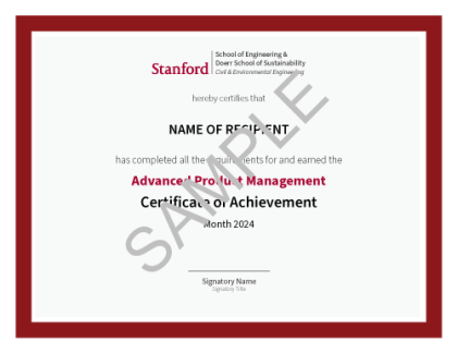 Advanced Product Management Program | Program | Stanford Online